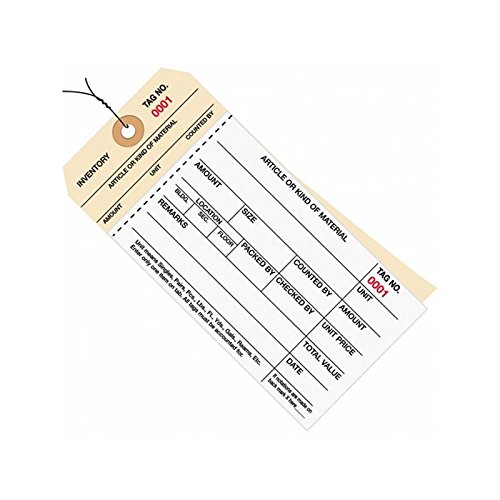Amazon.com: Box Packaging Pre-Wired 2-Part Carbonless Stub Inventory ...