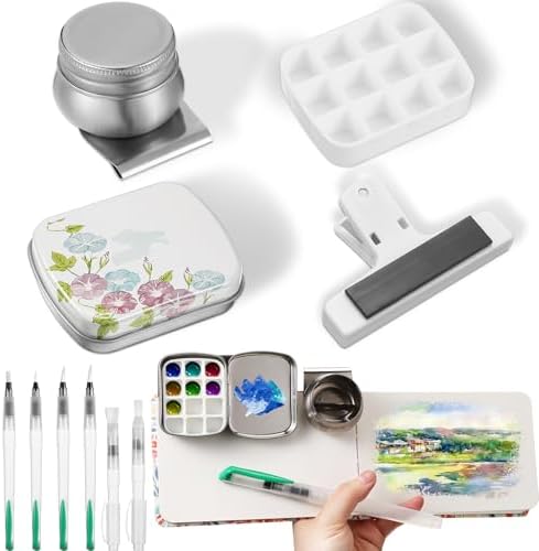 Amazon.com: 2025 New Portable Travel Mini Watercolor Paint Set, Nano ...