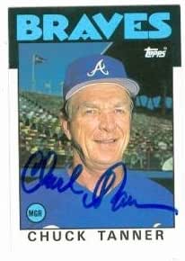 Chuck Tanner autographed baseball card (Atlanta Braves) 1986 Topps ...
