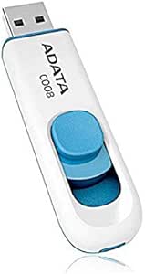 Amazon.co.jp: ADATA 8GB 8 GB 8G 8 G クラシックシリーズ C008 USB 2.0 フラッシュドライブ メモリースティック ホワイト : パソコン・周辺機器