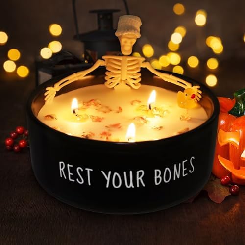 Amazon.com: Halloween Decorations - Halloween Skeleton Candles ...