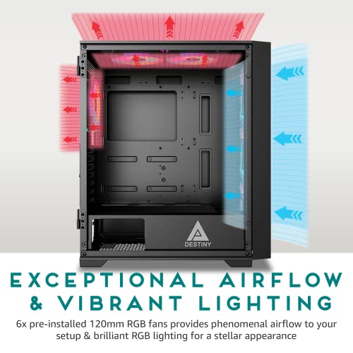 Snapklik.com : Apevia Destiny-PRO-BK Destiny Pro Mid Tower Gaming PC ...