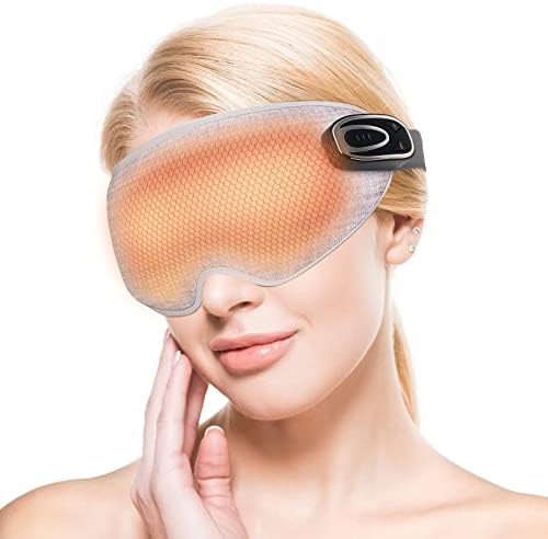 Amazon.com: Heated Sleep Eye Mask for Wireless Battery, 3D Blackout ...