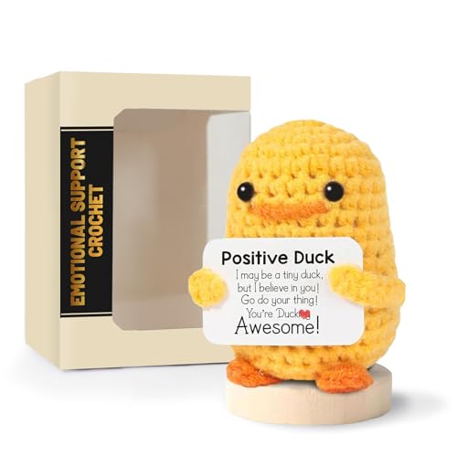Amazon.com: Positive Duck, Positive Crochet Animals Knitted Wool ...