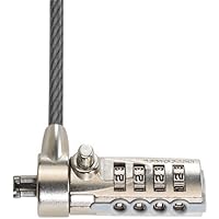 Amazon.com: Targus DEFCON T-Lock Resettable Combo Cable Lock for Laptop ...