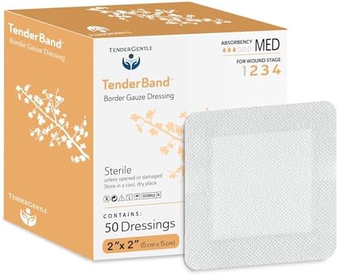 Amazon.com: Island Dressing Bordered Gauze 2x2-50 Gauze Bandages for Wound Protection - Good for ...