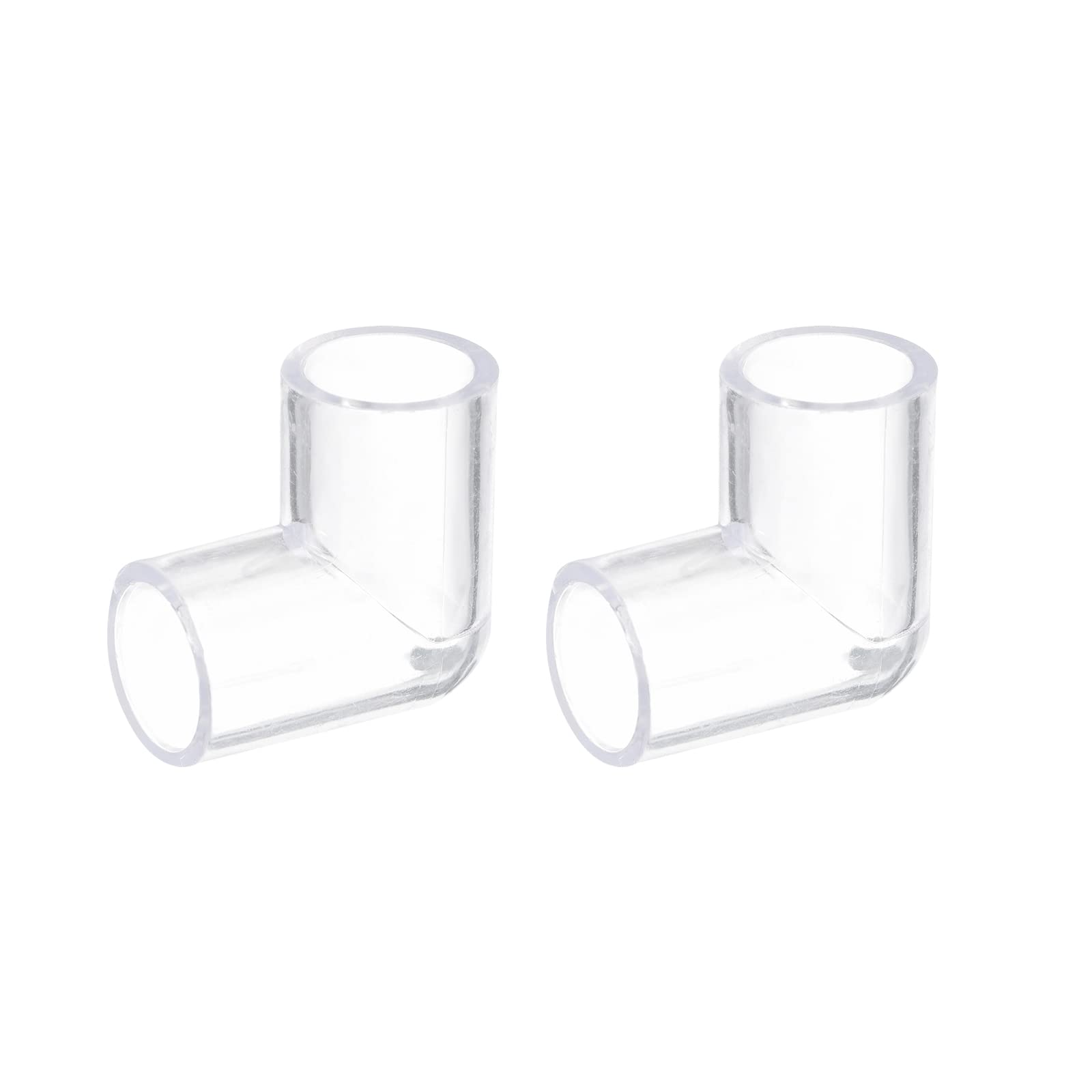 uxcell 5Pcs Clear Elbow Fitting, 16mm/0.63" 2 Way Acrylic Elbow 90 ...
