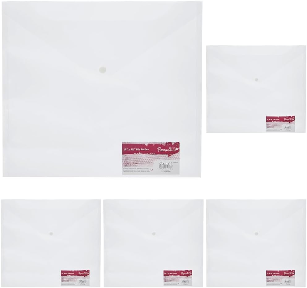Papermania File Folder, 12 x 12 (Pack of 5) : Amazon.co.uk: Everything Else