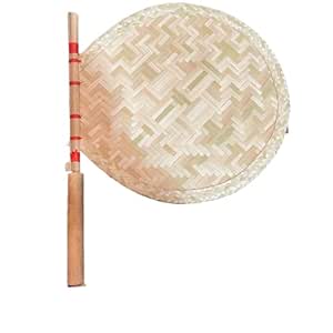 Buy DKB Bamboo Made Handicraft Hand Fan with Handle_(Multicolour)-1 ...