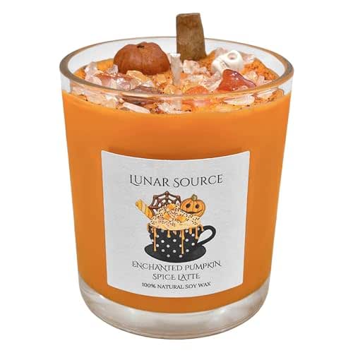 Amazon.com: Enchanted Pumpkin Spice Latte Candle | Halloween ...