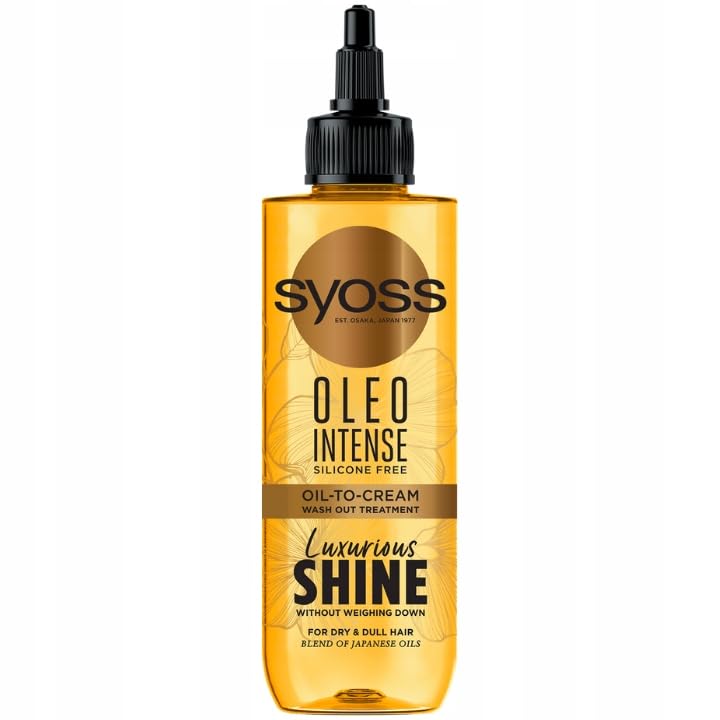 Syoss Oleo Intense oil cream for shiny and soft hair 200ml : Amazon.co ...