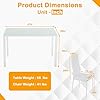 Amazon.com - FDW Dining Table Set Glass Dining Room Table Set for Small ...