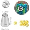 Amazon.com: 233 Grass Piping Tip,Stainless Steel Multi-Opening Icing ...