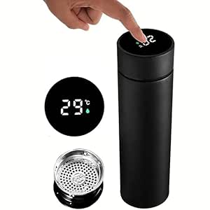 Aon -Mart Stainless Steel Temperature Water Bottle Thermos, Double Wall ...