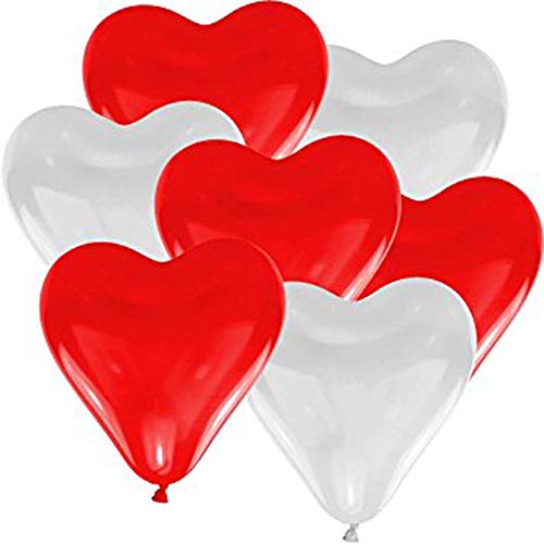 Heart Shape 50 PCS Balloon RED OR White .Every Love Party Balloon .DIL ...
