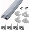Litever 6 PACK 1Meter/3.3ft V Shape Aluminum Channels 90 Degree Corner ...