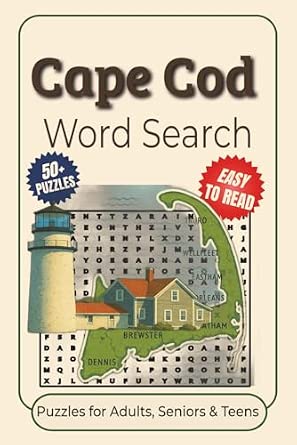 Cape Cod Word Search Puzzle Book: Word searches With Clear to Read ...