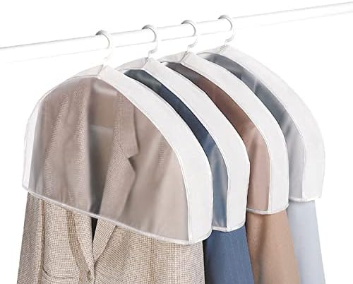 Amazon.com: Clear Vinyl Shoulder Covers Closet Suit Protects Storage ...