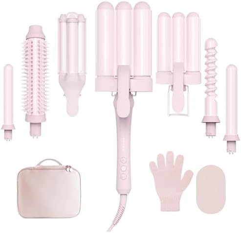 Amazon.com: Curling Iron Set 7-in-1, Curling Wand Set with 7 ...