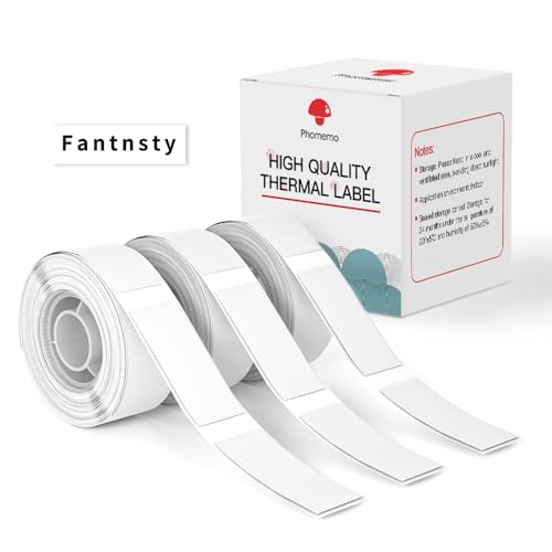 Phomemo D30 Label Tape, for D30 D35 Q30 Q30S Q31 Q32 Label Maker, Black ...