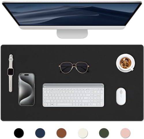 Scribble PU Leather Desk Mat, Large Mouse Pad, Table Protector 40 x ...