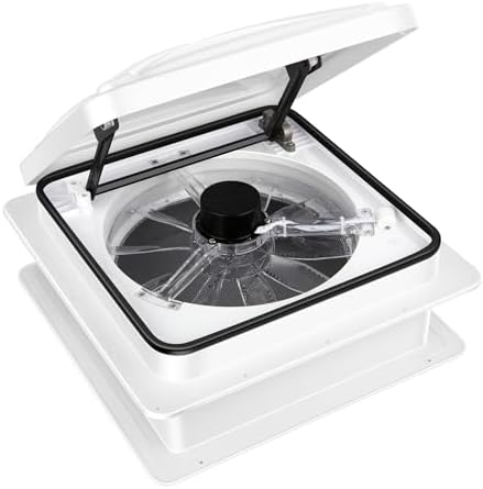 Amazon.com: Starvent RV Roof Vent Fan 6-Speed-Reversible 12V Smoked 14 ...