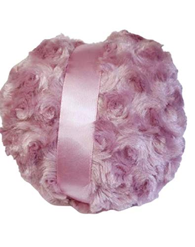 Amazon.com: Silky Dusty Pink Powder Puff for Dusting Powder - Large ...