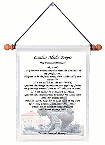 Amazon.com: Combat Medic Prayer - Personalized Wall Hanging : Home ...