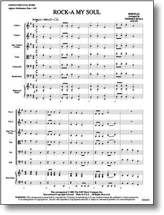 Rock-a My Soul (Conductor Score and all String Scores included ...