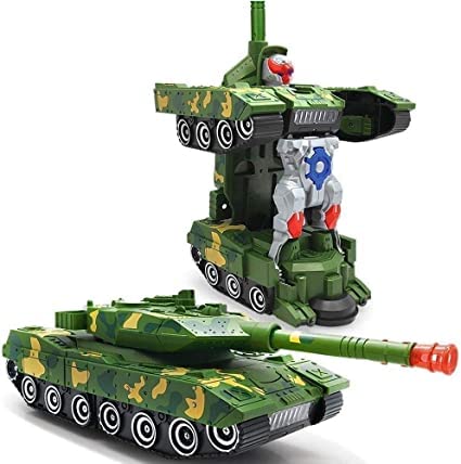 Buy Combat Tank Transform Robot Toy with Light & Music Automatic ...