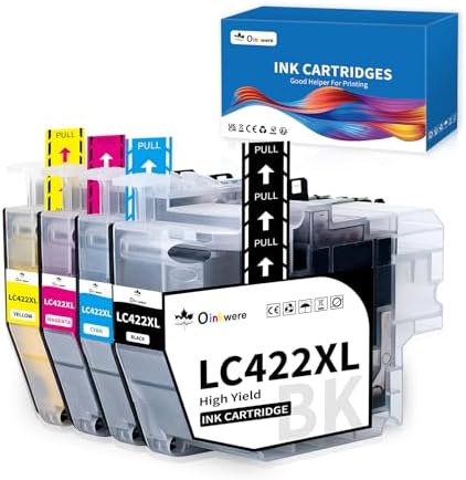 OINKWERE LC422XL LC-422XL Ink Cartridges for Brother LC422 LC422 XL LC ...
