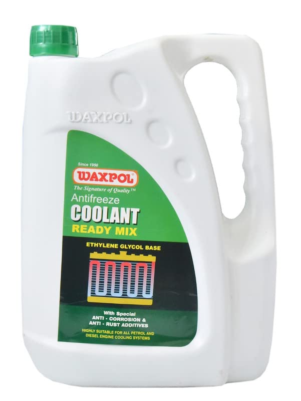 Waxpol Ready Mix Coolant - 4L for All Petrol, Diesel, and CNG Vehicles ...