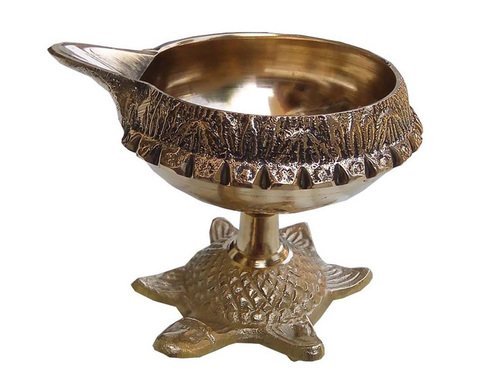 Buy S.G.U. Mahalakshmi Kuber Pooja Deepak (Kachua Deepak Pure Brass(1 ...