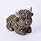 Amazon.com: Resin Highland Cow Figurine Highlander Cow Ornaments ...
