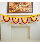 Amazon.com: 5 Ft Marigold Lily Thoran | Door Hanging Toran | Indian ...