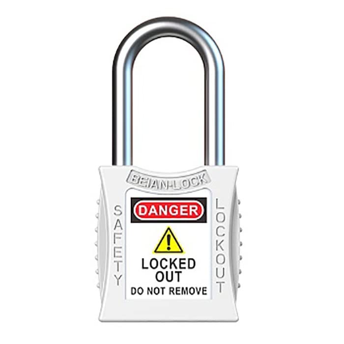 Safety Lockout Padlock Keyed Different BEIAN-LOCK 10 PCS Set (White ...