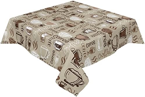 Amazon.com: Coffee Café Tablecloth Waterproof for Round/Rectangle/Oval ...