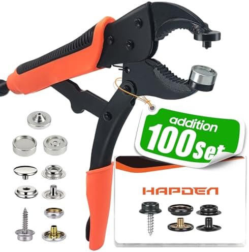 Amazon.com: Heavy Duty Snap Fastener Tool Adjustable Snap Setter Tool ...