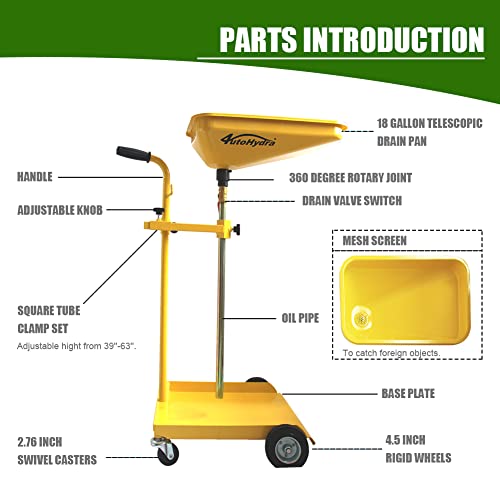 Snapklik.com : Waste Oil Drain Collector - Telescopic Waste Oil ...