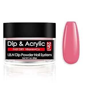 Amazon.com: Red Dip Powder 1 Ounce/28g, I.B.N 2 In 1 Acrylic Dipping ...