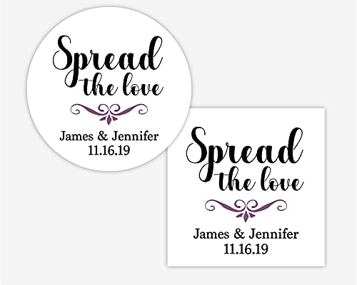 Amazon.com: Spread the Love, Wedding Favor Stickers, Wedding labels ...