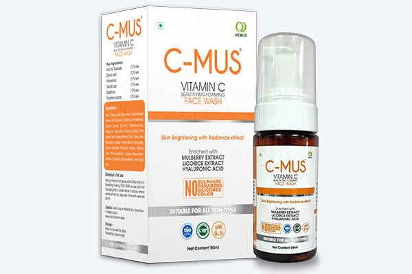 C Mus Vitamin C Beautifying Foaming Face wash 75 ml : Amazon.in: Beauty