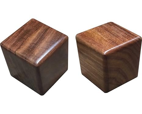 Fine Art Wood Wooden Cubes for DIY Craft Medium Size Rose Wood Paper ...