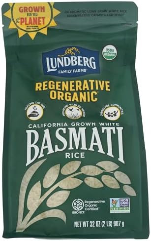 Amazon.com : LUNDBERG FAMILY FARMS Organic Regenerative White Basmati ...