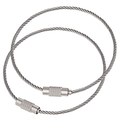 Snapklik.com : Pawfly 5 Inch Wire Keychain Cable Large Stainless Steel ...
