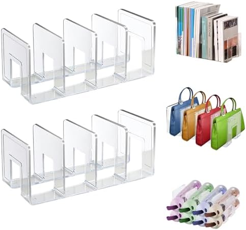 Amazon.com: Lemical 2 Pack Thickend Clear Acrylic File Sorter Purse ...