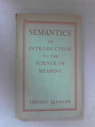 Amazon.co.jp: Semantics: An Introduction to the Science of Meaning ...