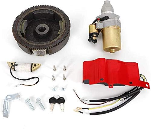 Amazon.com: Electric Start Kit Starter Motor Flywheel Switch For GX240 ...