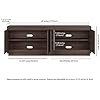 Amazon.com: Henn&Hart Presque TV Stand, 68" Wide, Brown : Home & Kitchen