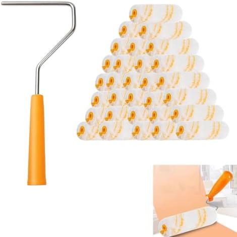 31pcs Paint Roller Set, Durable Mini Paint Rollers Frame for Painting ...